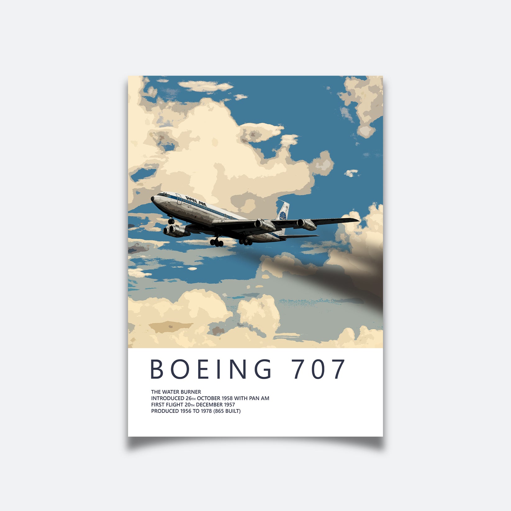 Pan Am Boeing 707 Poster – Headwind Designs