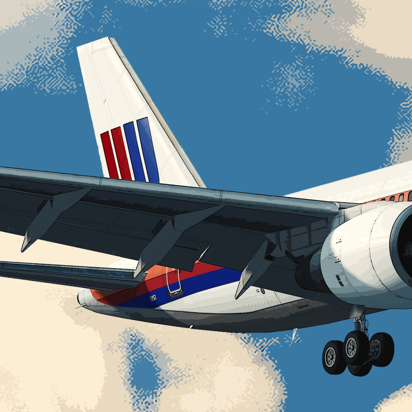 United Airlines Boeing 757 Poster – Headwind Designs