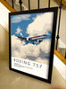 United Airlines Boeing 757 Poster – Headwind Designs