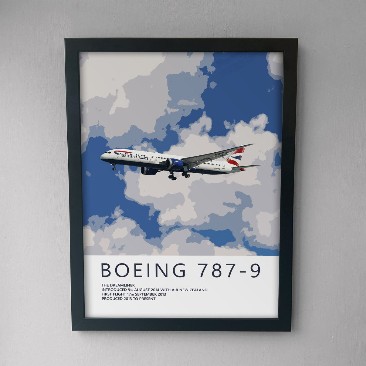 British Airways Boeing 787 Poster – Headwind Designs