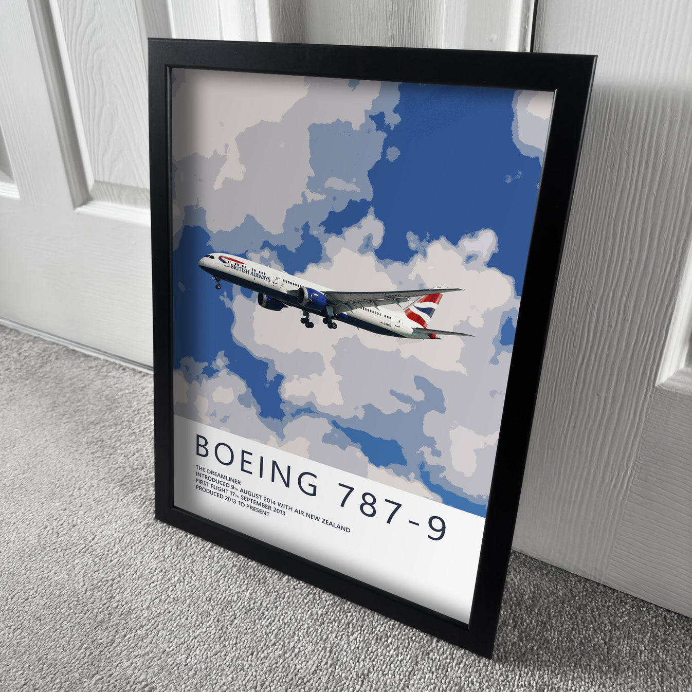 British Airways Boeing 787 Poster – Headwind Designs