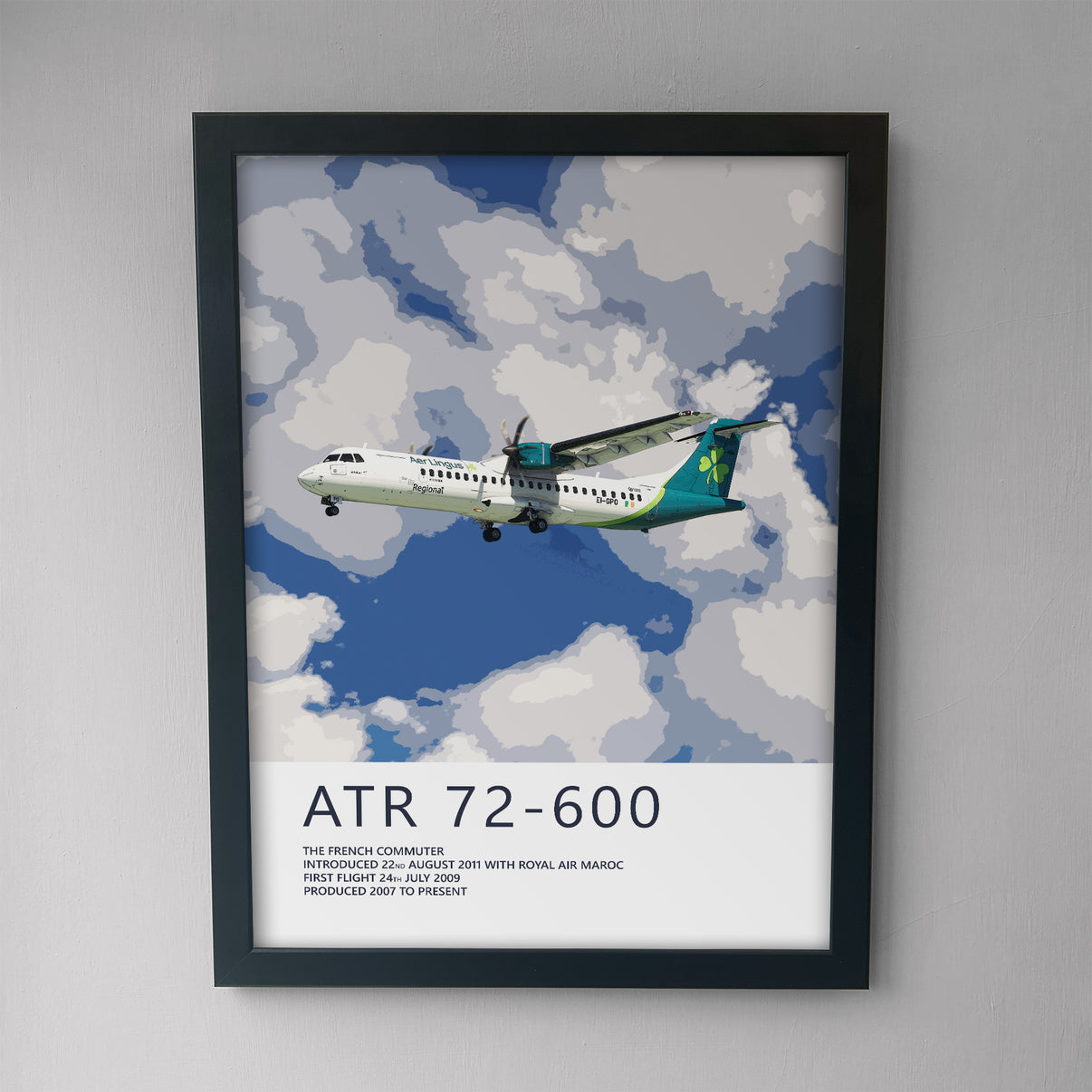 Aer Lingus ATR 72-600 Poster – Headwind Designs